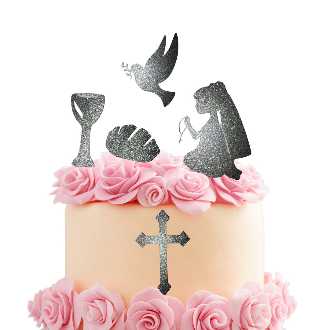 Communion Glitter Cake Toppers, Communion Cake Toppers, Communion Cake ...