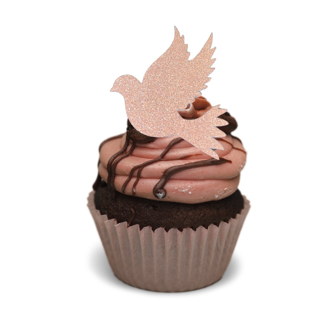 Confirmation Glitter Cupcake Toppers, Confirmation Dove Cupcake Toppers ...
