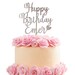 Personalised Glitter Cake Topper, Personalised Birthday Cake Topper ...