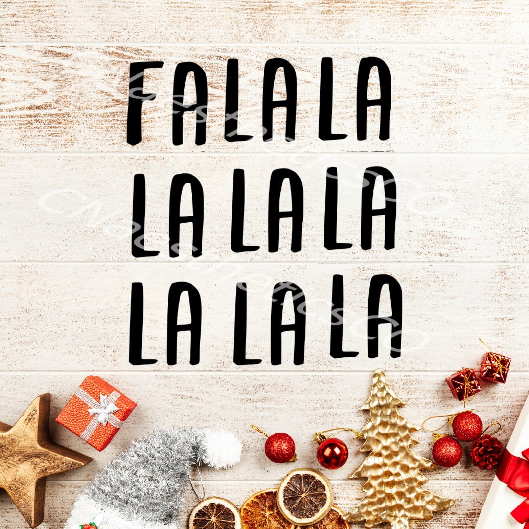 Falalala Svg Falalala Christmas Svg - Etsy