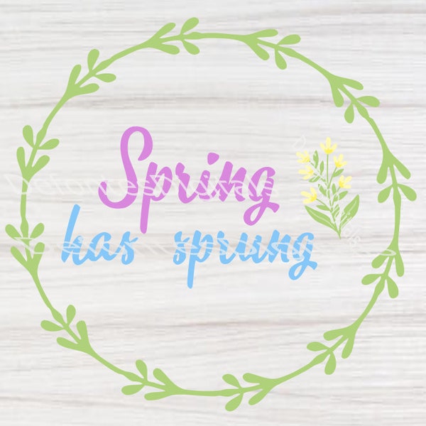 Spring Has Sprung Clipart - Etsy