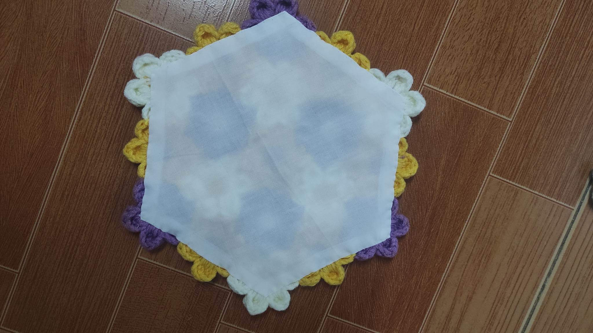 Puff Flowers Crochet Trivets Custom Color, Floral Pot Mats, Pot Holder ...