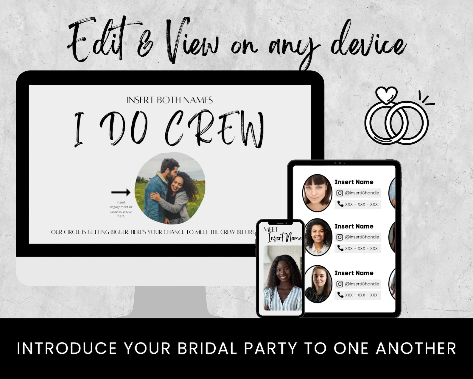 15 Slide Wedding Party Introduction Slides | Bridal Party Intros ...