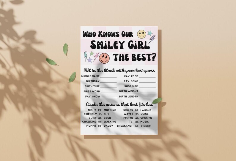 Who Knows the Smiley Girl Best | How Well Do You Know the Birthday Girl ...