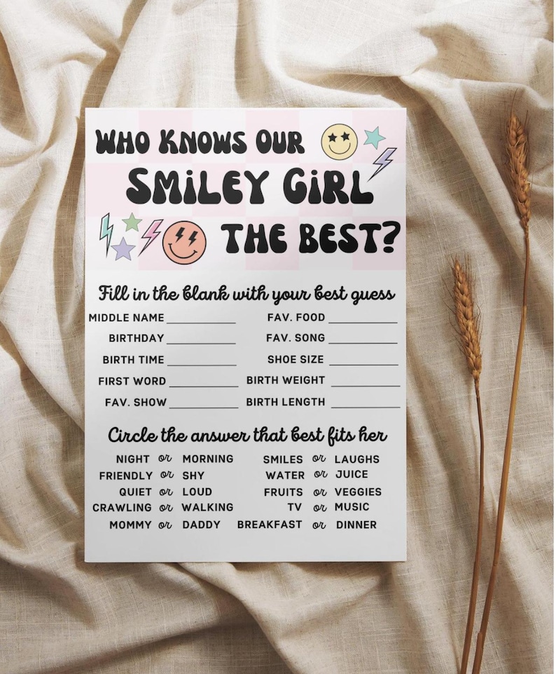Who Knows the Smiley Girl Best | How Well Do You Know the Birthday Girl ...