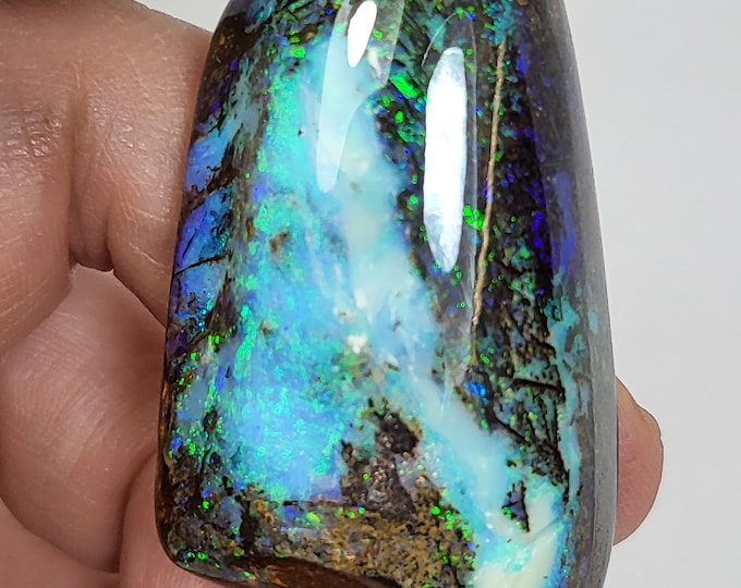 232.25ct. Boulder Opal Specimen. Natural Opal. Australian Opal. 52x31mm ...