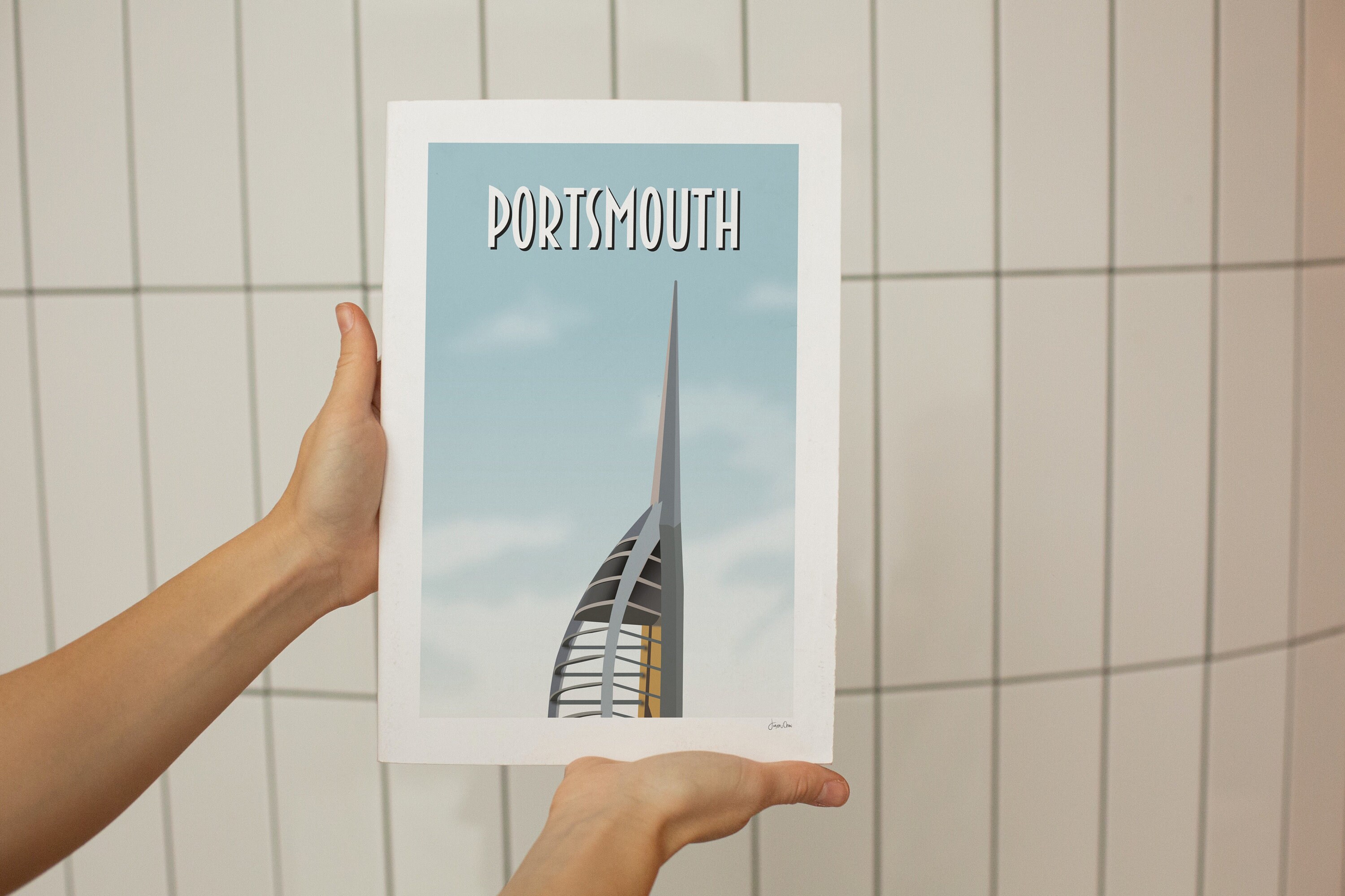 Spinnaker Tower, Portsmouth, Travel Prints, Hampshire Wall Art, Art ...