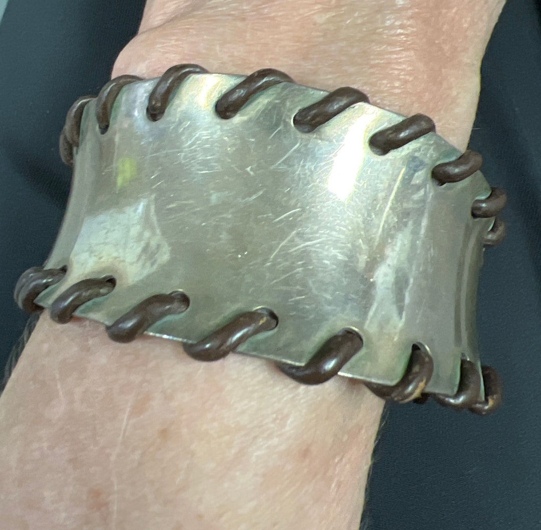 Carolyn Pollack Relios, Inc. Twisted Leather Sterling Silver Cuff ...