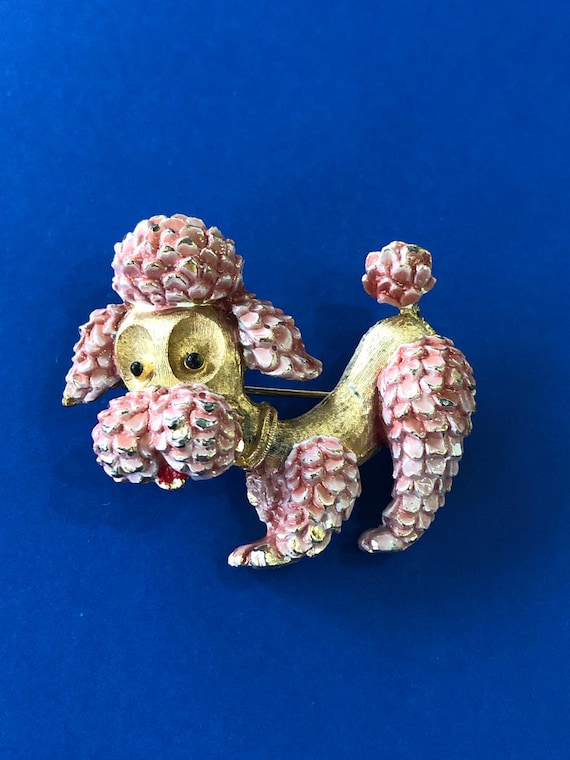 Vintage jj poodle pin - Gem