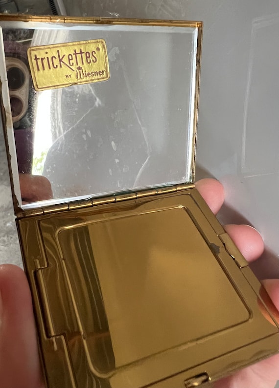 Vintage 1950s Trickettes by Wiesner rhinestone powder… - Gem