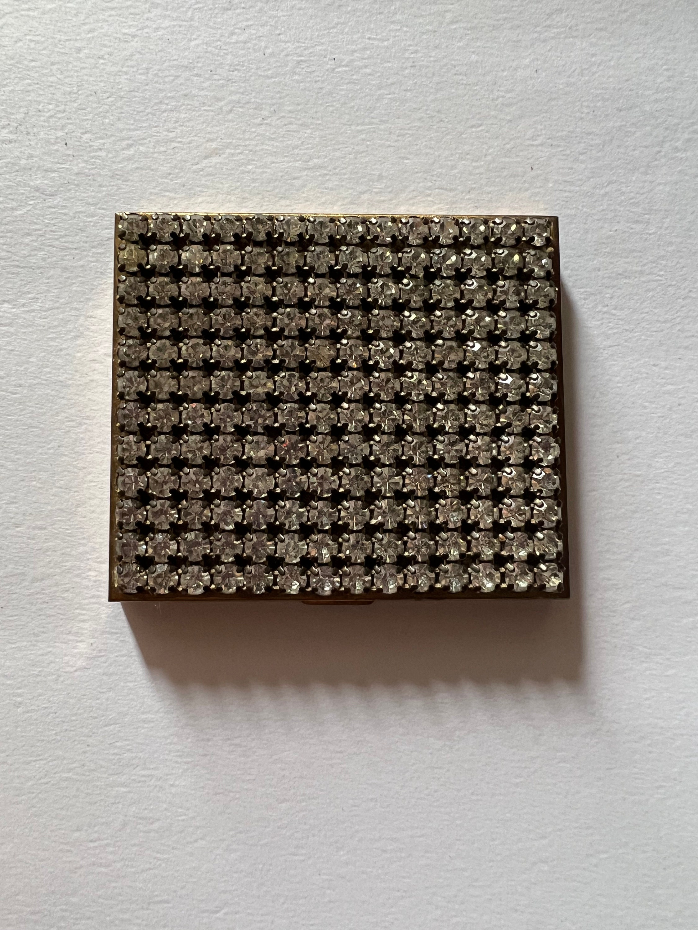 Vintage 1950s Trickettes by Wiesner Rhinestone Powder Compact Purse ...