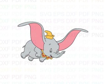 Paper, Party & Kids Craft Supplies & Tools Clipart Cutting file Dumbo ...