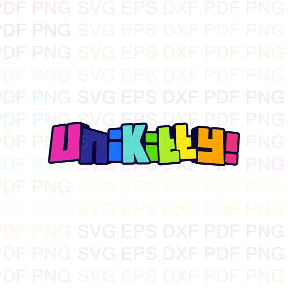 Unikitty Logo Svg Dxf Eps Pdf Png Cricut Cutting File | Etsy