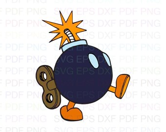 Mario Bomb Svg | Etsy
