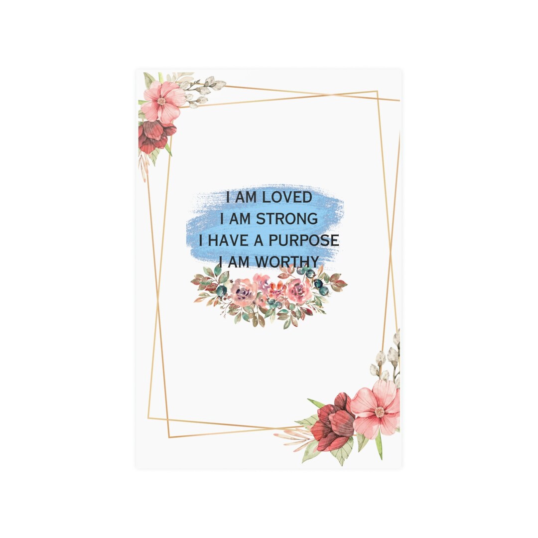Positive Affirmation Satin Posters (210gsm) - Etsy