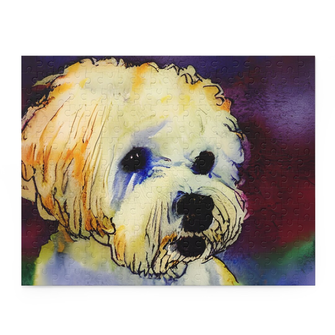 Playful Paws: Bichon Frise Delight Puzzle Puzzle 252 - Pieces - Etsy