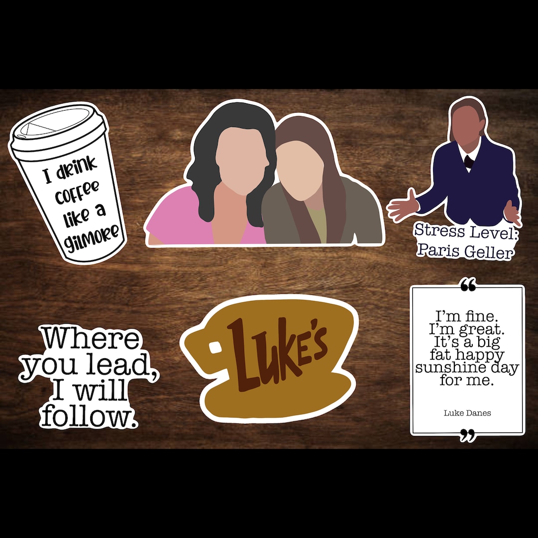 Gilmore Girls Sticker Pack *new Waterproof Option Now Available* - Etsy