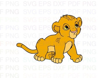 Cdr Dxf Pdf VECTOR for LASER CUTTING Ai Svg 3D Sign Simba Wall Decor ...