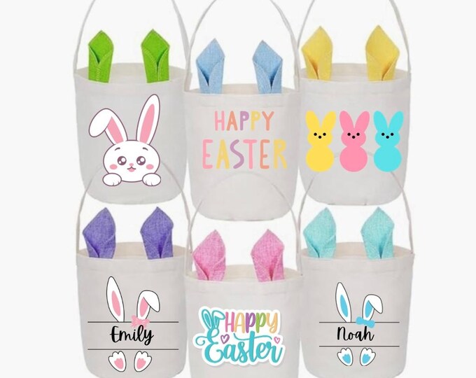 Personalized Easter Basket | Custom Easter Basket | Handmade Easter Egg ...