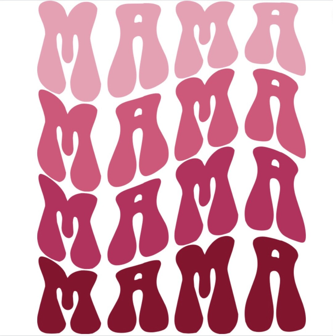 Mama PNG, Pink and Red Mama, Mama Image, Mama Download, Mama Digital ...
