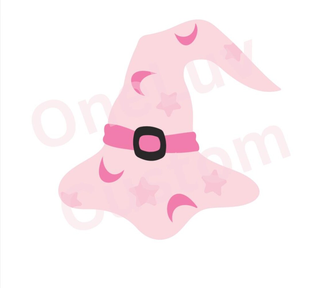 Pink Witch Hat Digital File, Pink, Witch Hat, Halloween, Png, Svg ...