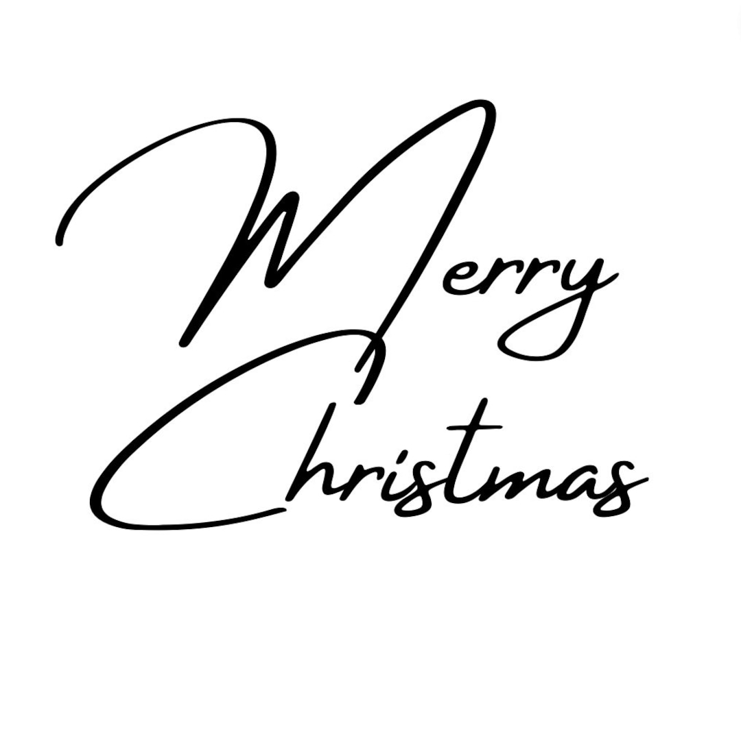 Merry Christmas , Merry Christmas Cursive Font, Fancy Font, Christmas ...