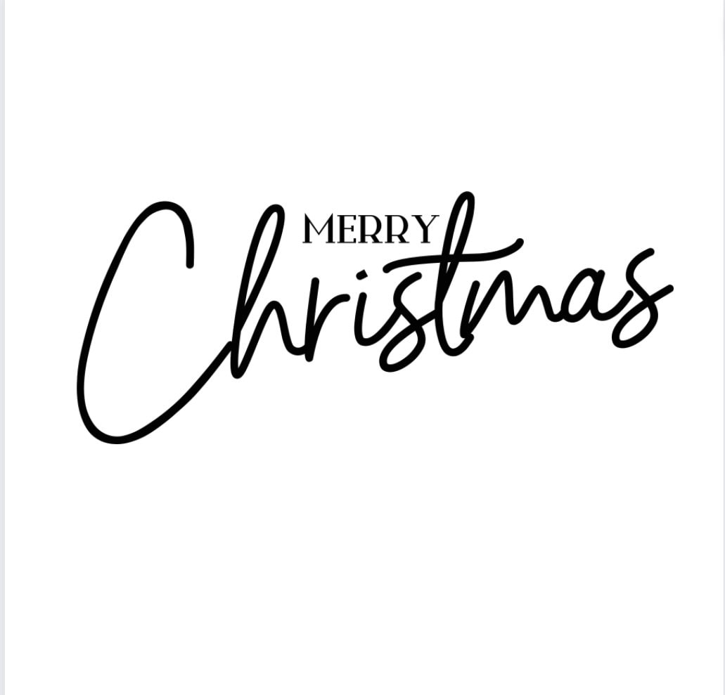 Merry Christmas, Christmas Digital, Christmas Cursive Font, Christmas ...