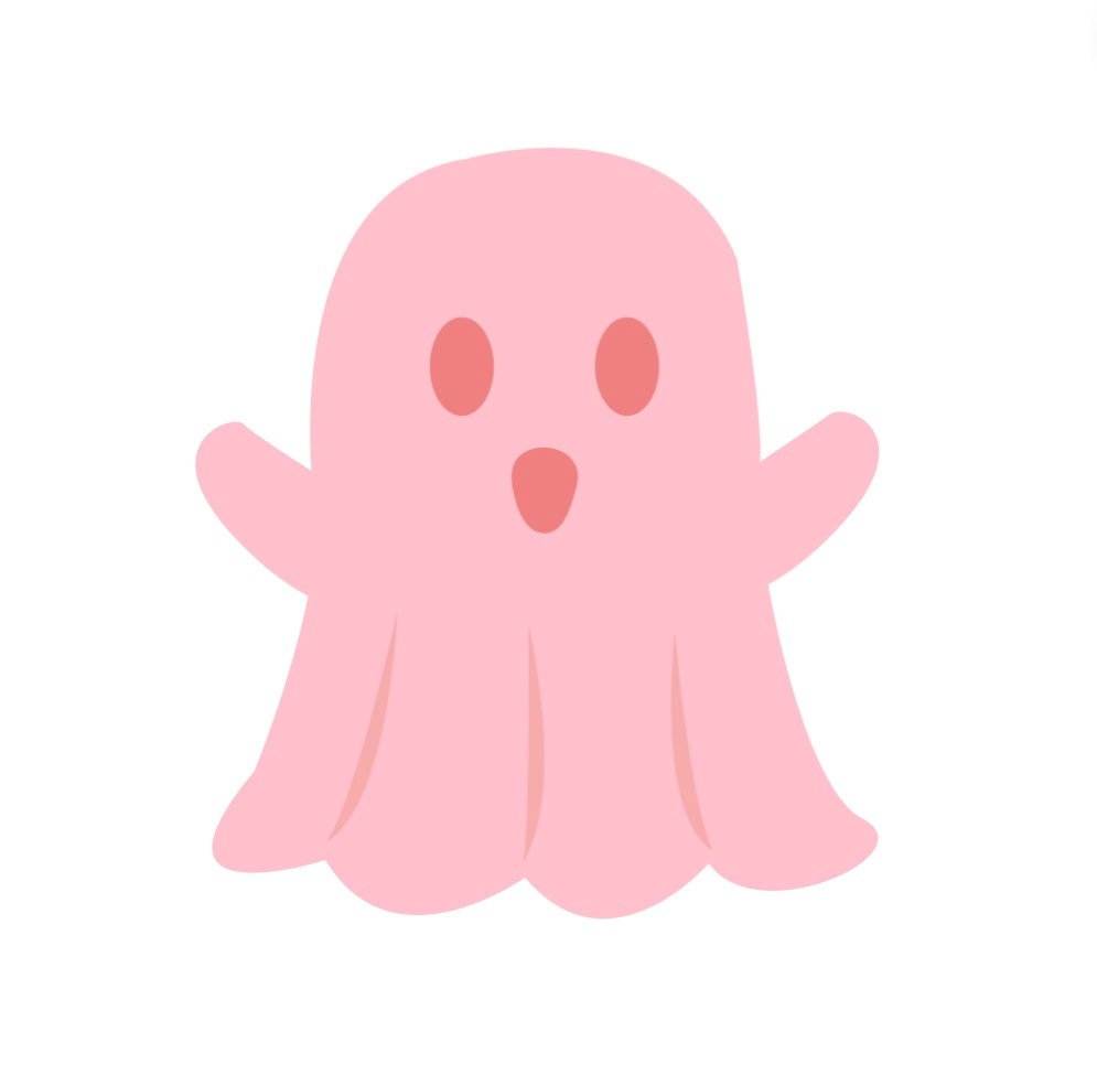 Ghost, Pink Ghost, Pink Ghost Png, Png, Png File, Digital, Halloween ...