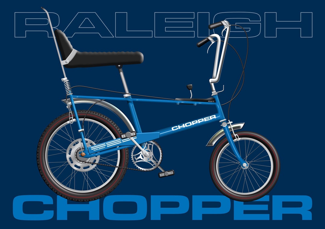 Raleigh Chopper Mk1 in Horizon Blue the Original '70s Icon - Etsy