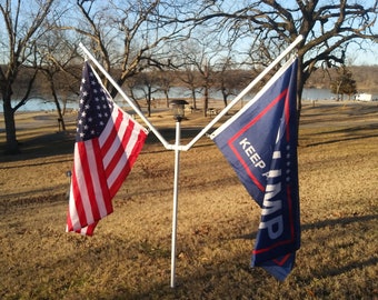 Rotating Pvc Flag Pole | Etsy