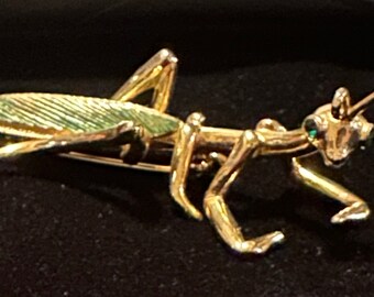 Gold Praying Mantis - Etsy
