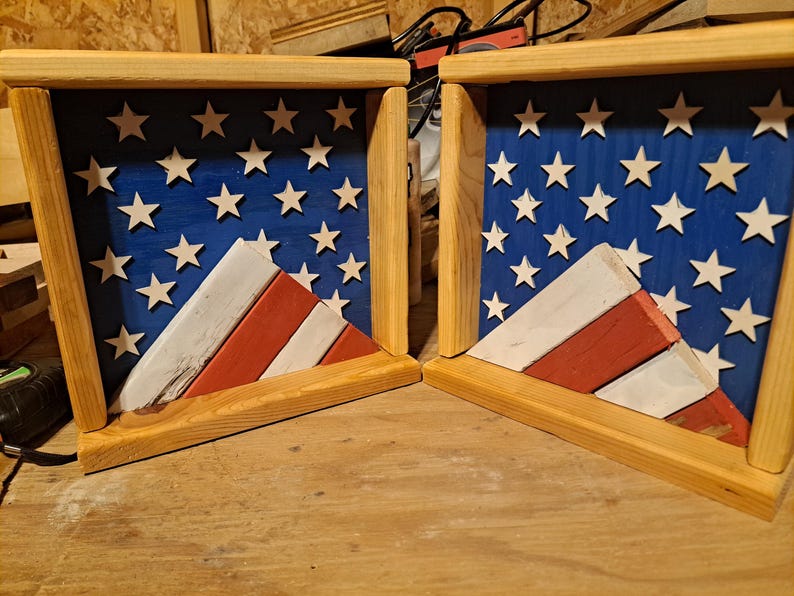 Wooden Flag - Etsy