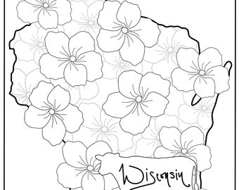 State Coloring Page, Montana, Flowers, State Flower, Animal, State ...