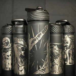 Sunshine Knight and First Knight - Laser Engraved Water Bottle - - Etsy