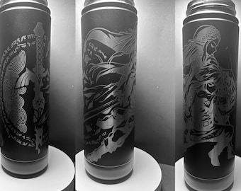 Princess and Hero Laser Engraved Water Bottle - Etsy