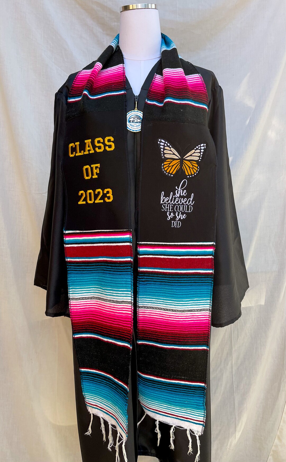 Mexican Graduation Sarape Sash, Class of 2024 First Generation ...