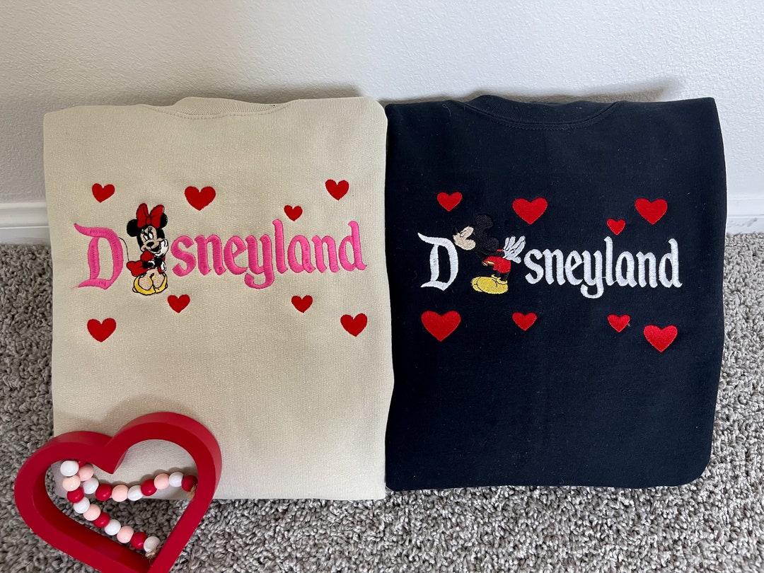 Couple Disney Matching Sweatshirt, Valentines Disneyland Sweatshirt ...
