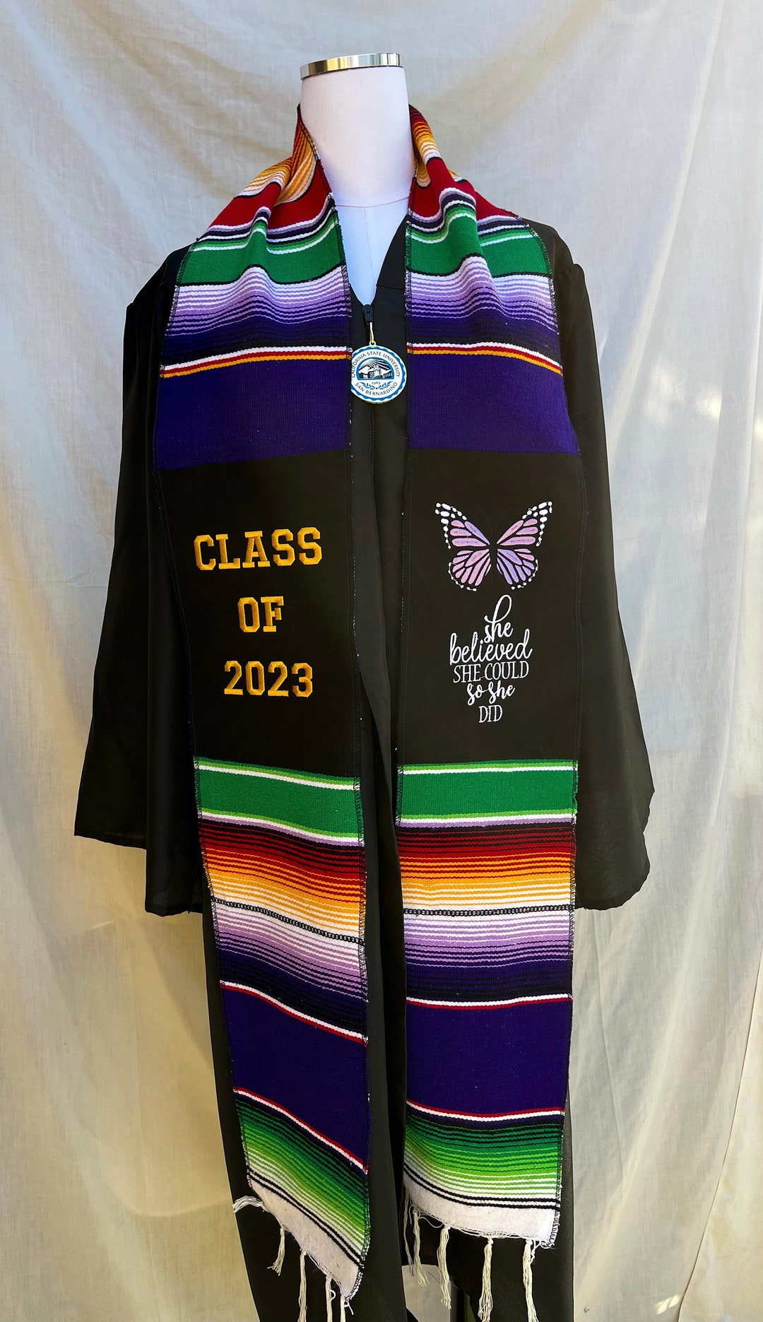 Mexican Graduation Sarape Sash, Class of 2024 First Generation ...