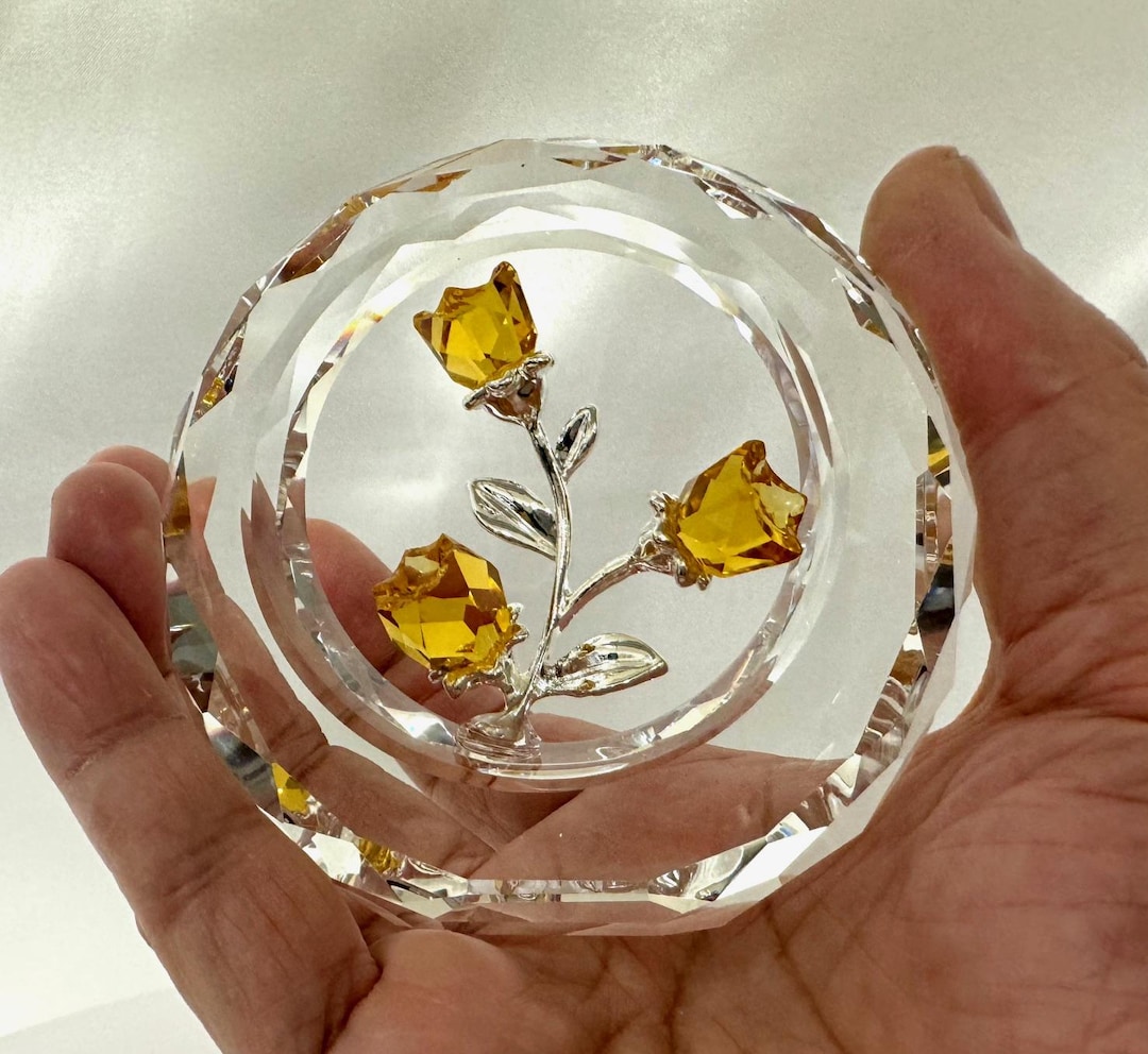 Crystal Rose Yellow - Etsy