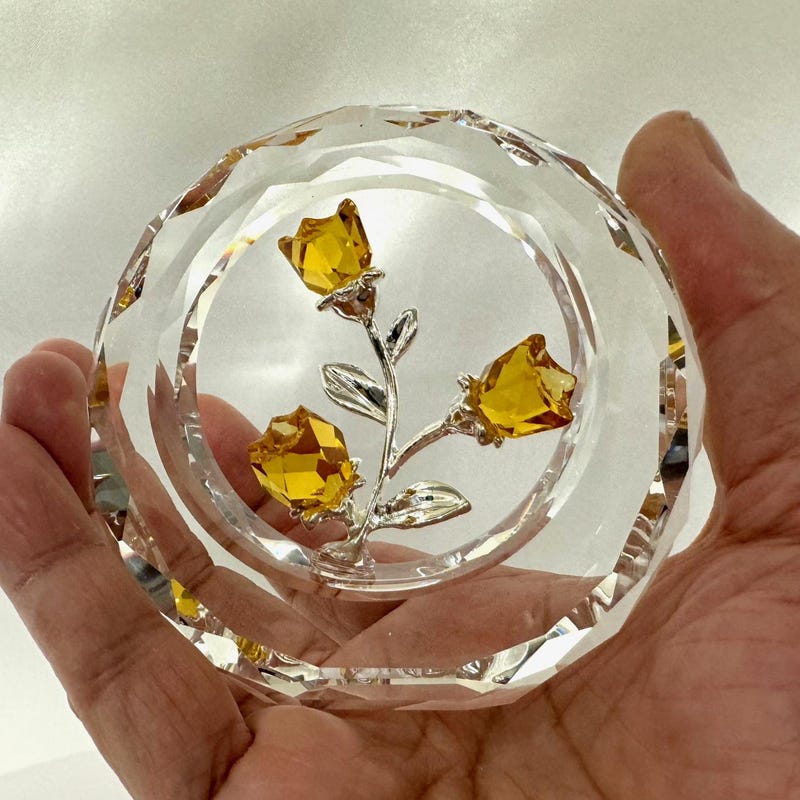 Crystal Paperweight - Etsy