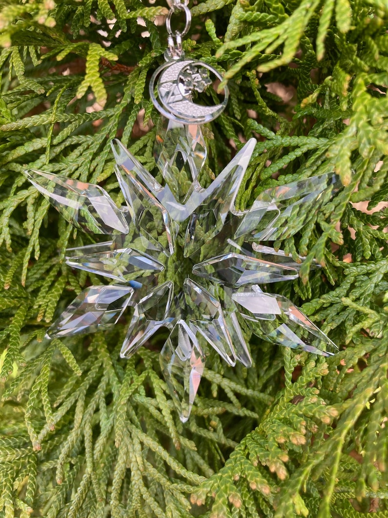 Crystal Snowflake 3.25 Inch Clear - Etsy