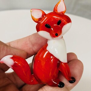 Red Fox, Hand Blown Art Glass - Etsy