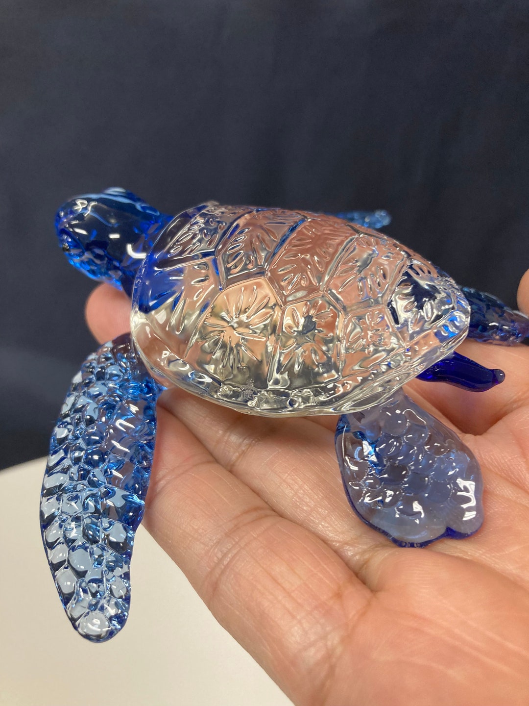 Hand Blown Glass Sea Turtle - Etsy