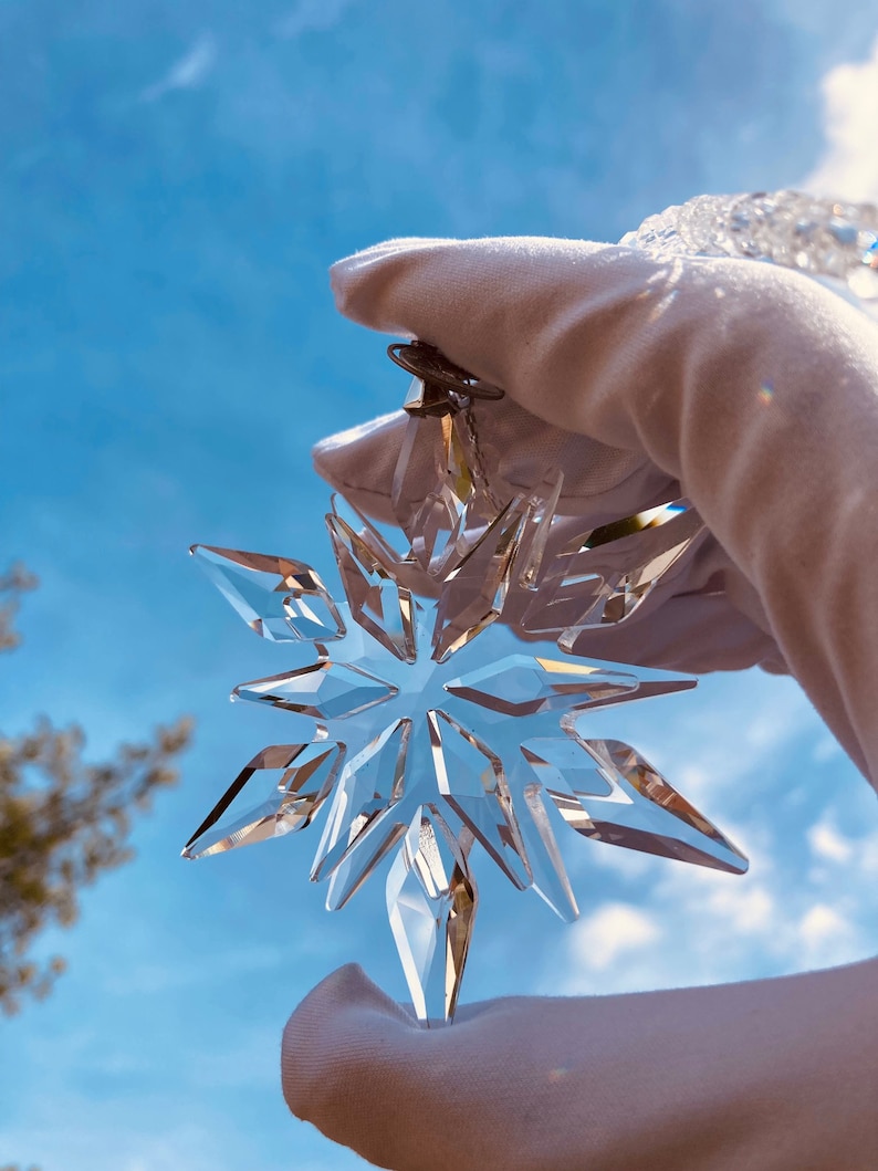 Crystal Snowflake 3.25 Inch Clear - Etsy