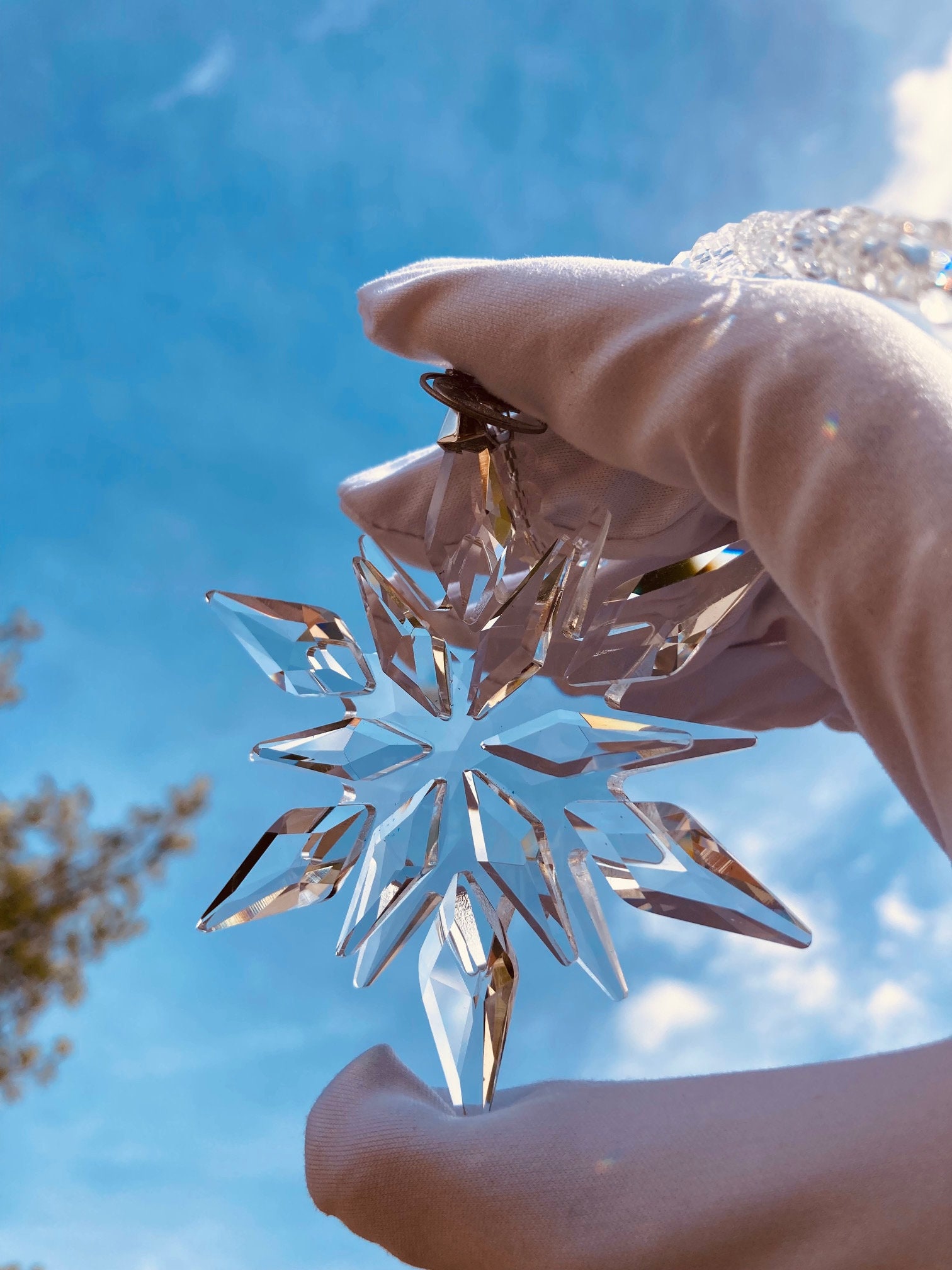 Crystal Snowflake 3.25 Inch Clear - Etsy