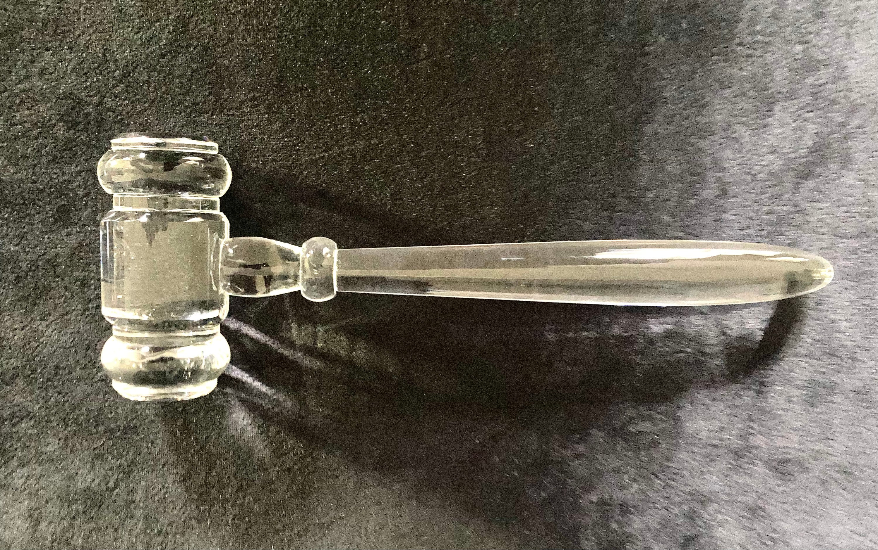 Hand Cut Crystal Gavel, Law Graduation Gift - Etsy