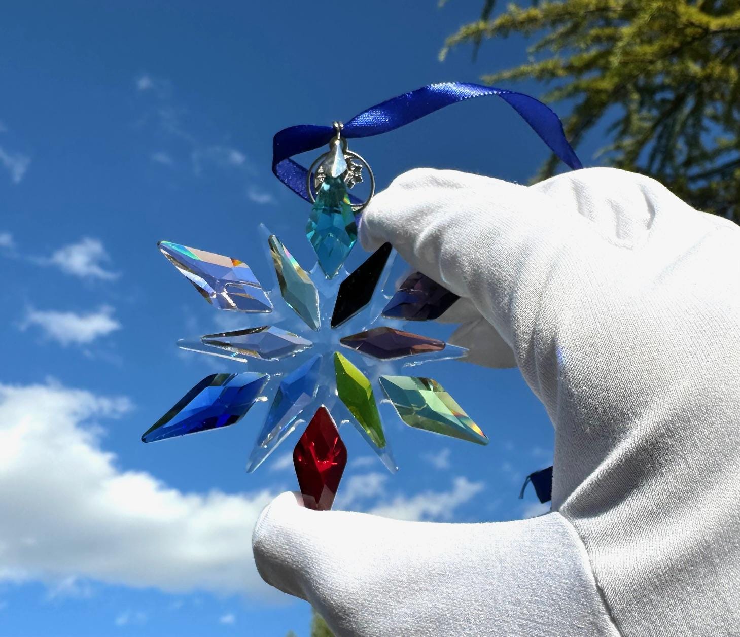 Crystal Snowflake 3.25 Inch Multicolor - Etsy
