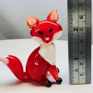 Red Fox, Hand Blown Art Glass - Etsy