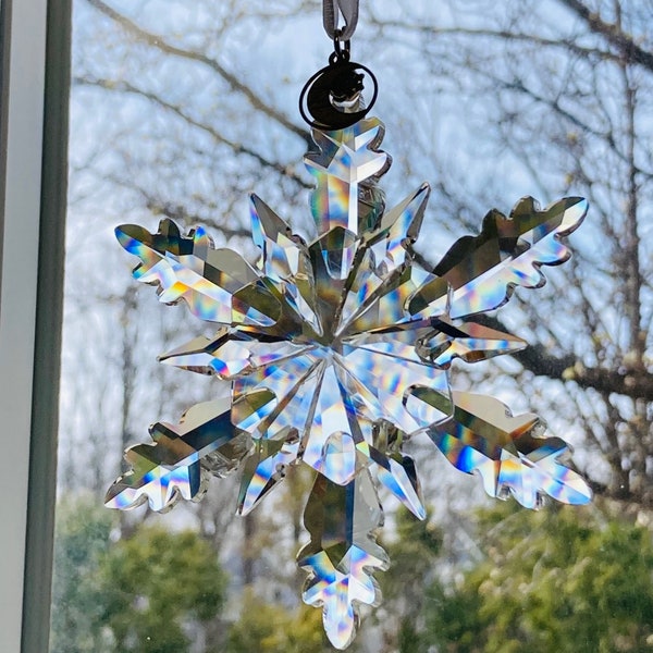 Crystal Snowflake Ornament - Etsy