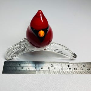 Red Cardinal, Hand Blown Art Glass - Etsy